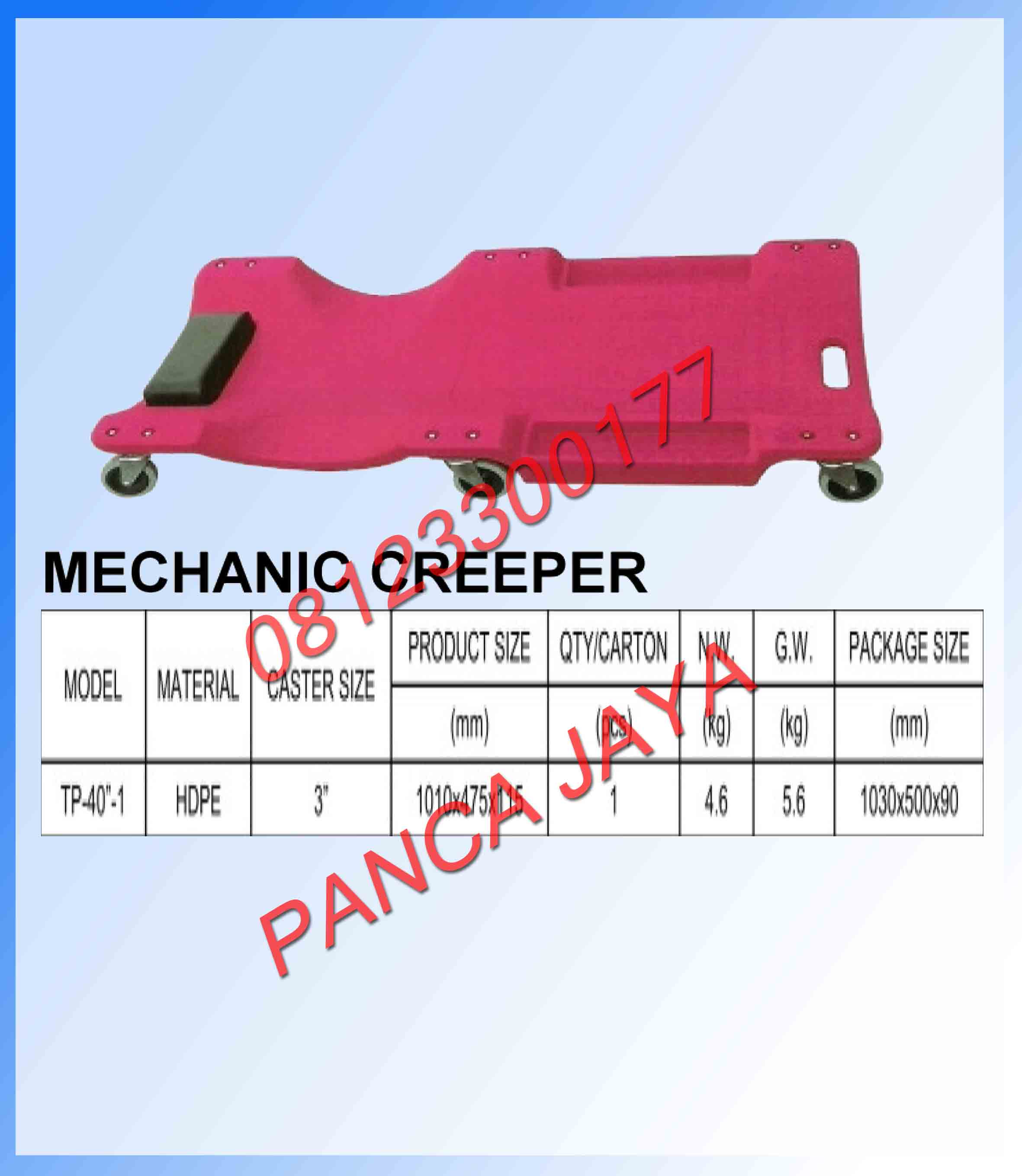 PLASTIC MECHANIC CREEPER 1M - Panca Jaya Group